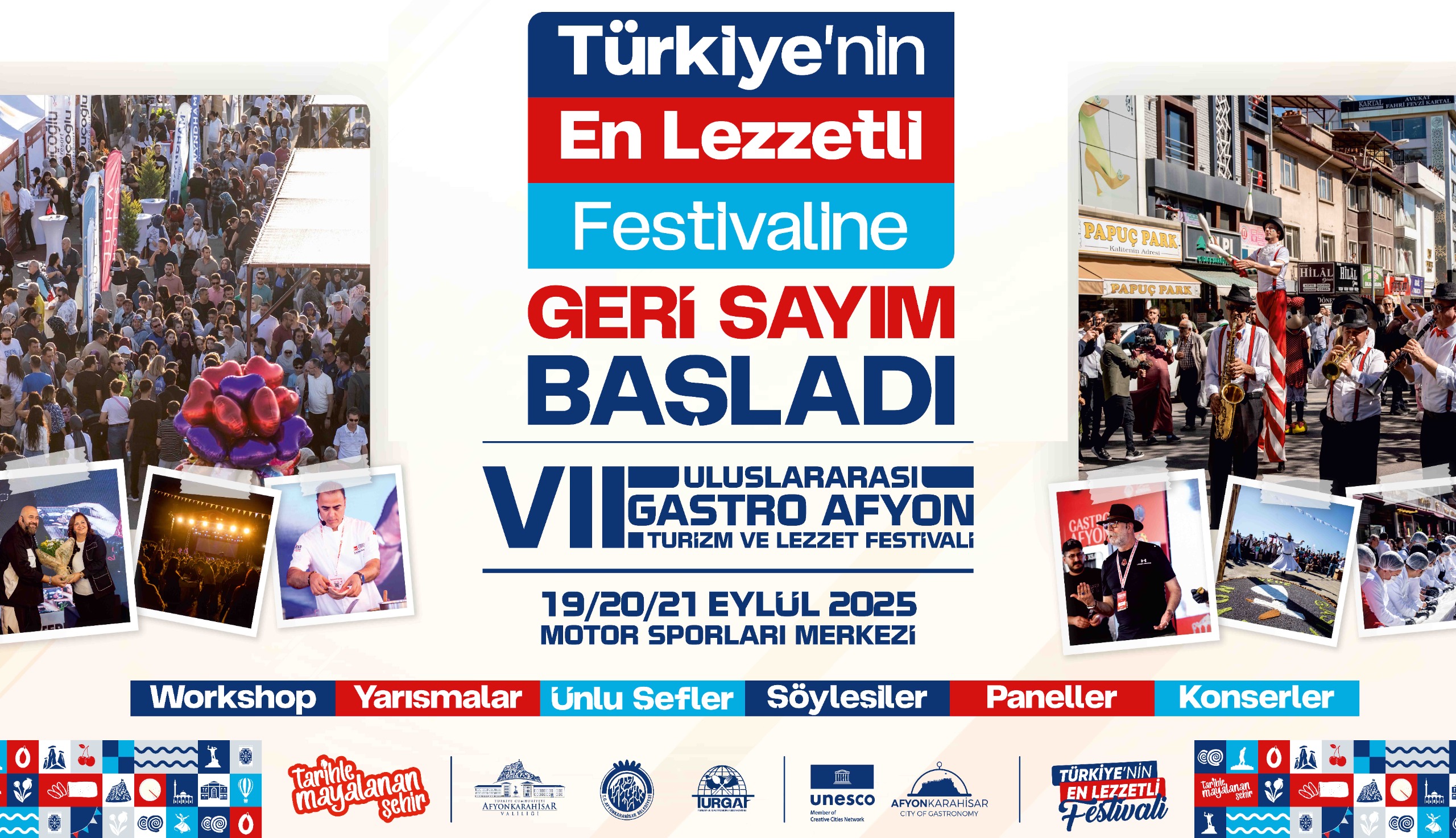 7. ULUSLARARASI GASTRO AFYON TURİZM VE LEZZET FESTİVALİMİZ BAŞLIYOR